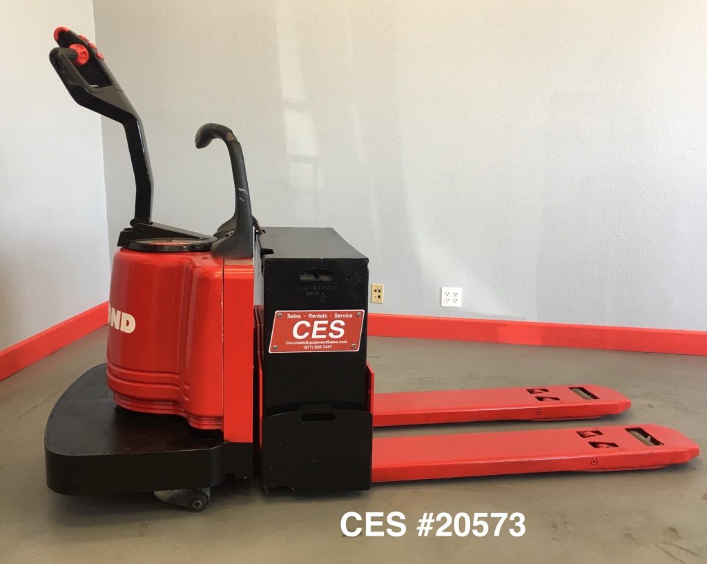 CES #20573 Raymond 112-FRE60L Rider Pallet Jack - Coronado Equipment Sales