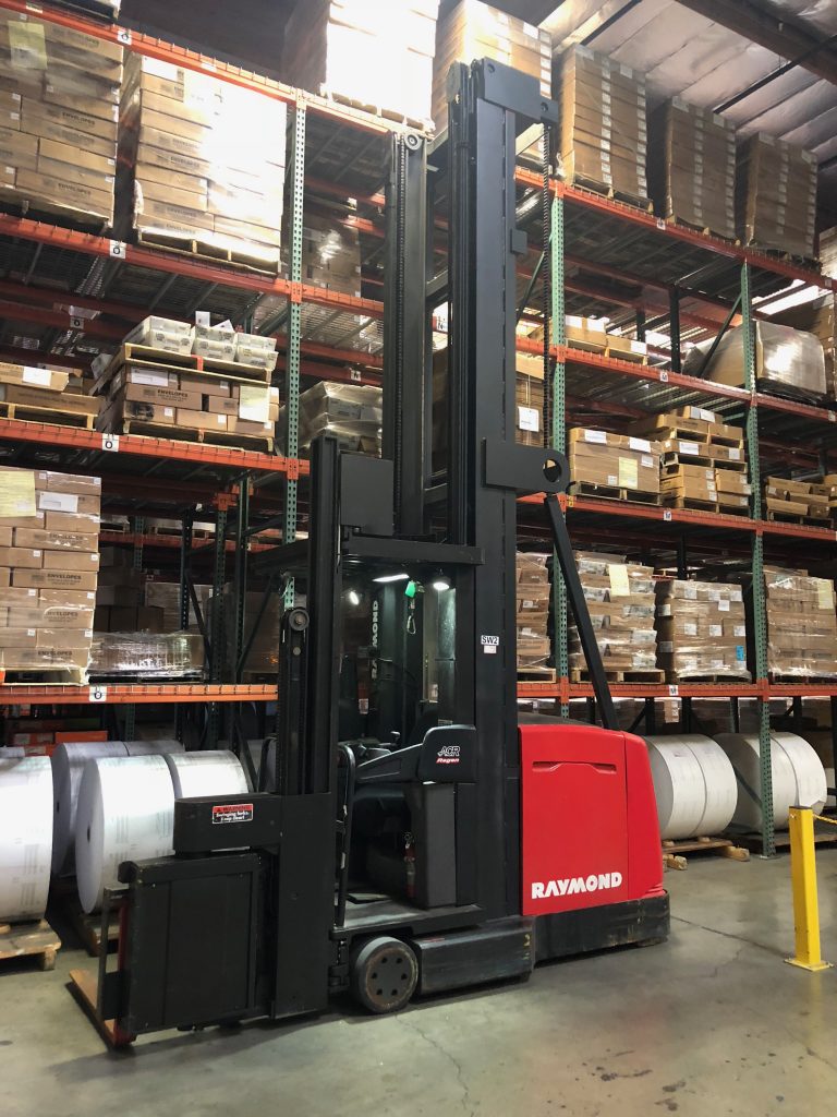 CES #20652 Raymond 970-CSR30T Turret Man Up Forklift 426”