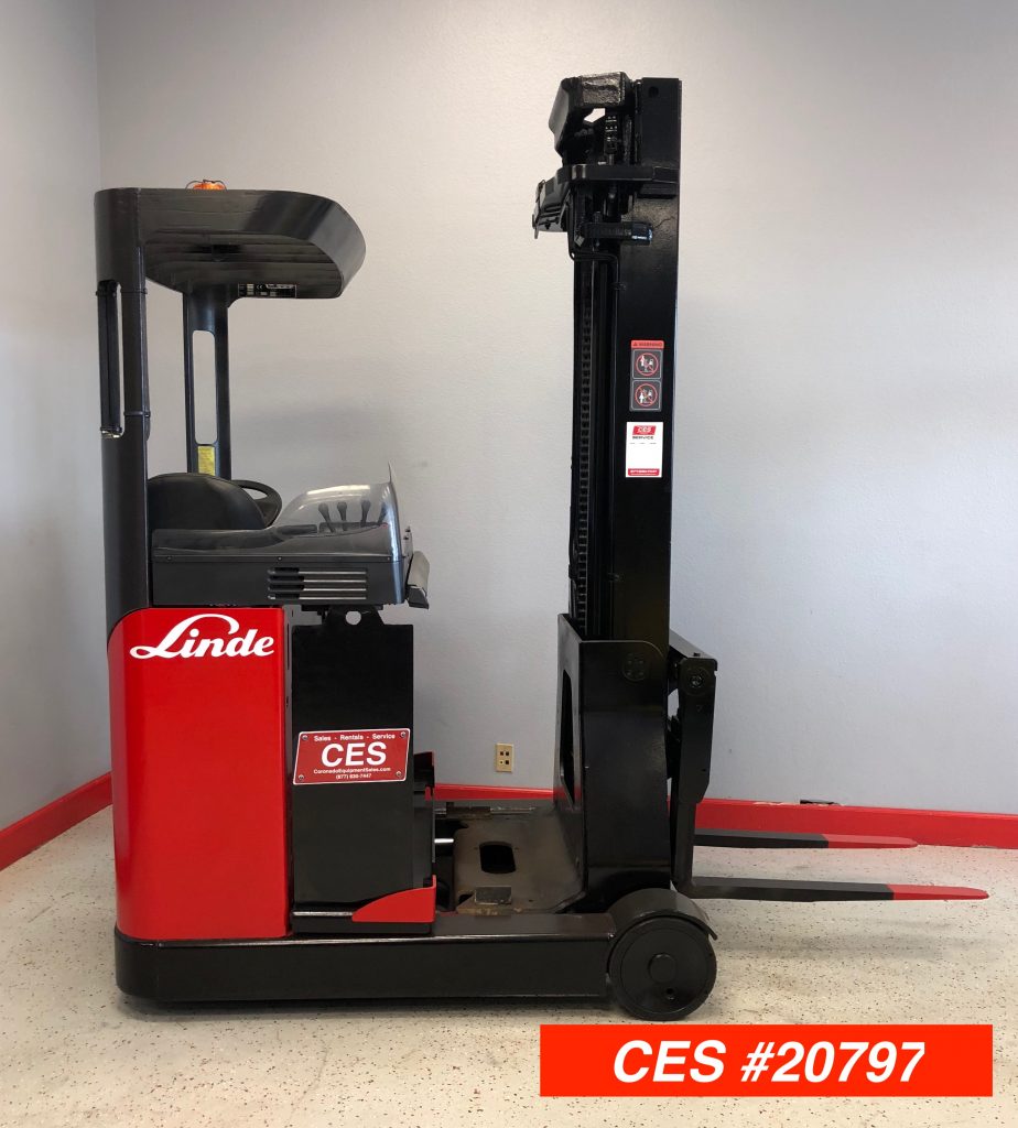 CES #20797 Linde R14 Sit Down Reach Forklift - Coronado Equipment Sales