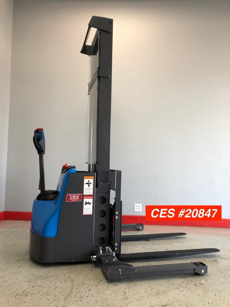 CES #20847 T12J Power Straddle Stacker - Coronado Equipment Sales