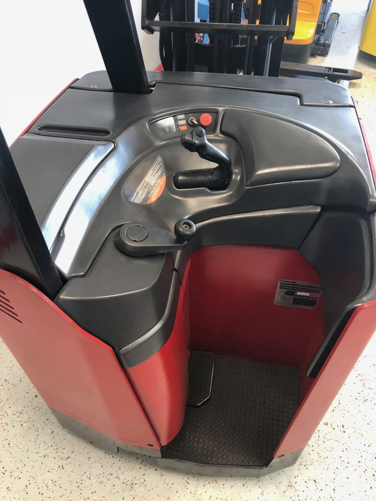 Used Raymond 3 Wheel Docker Narrow Aisle Stand Up Forklift For Sale