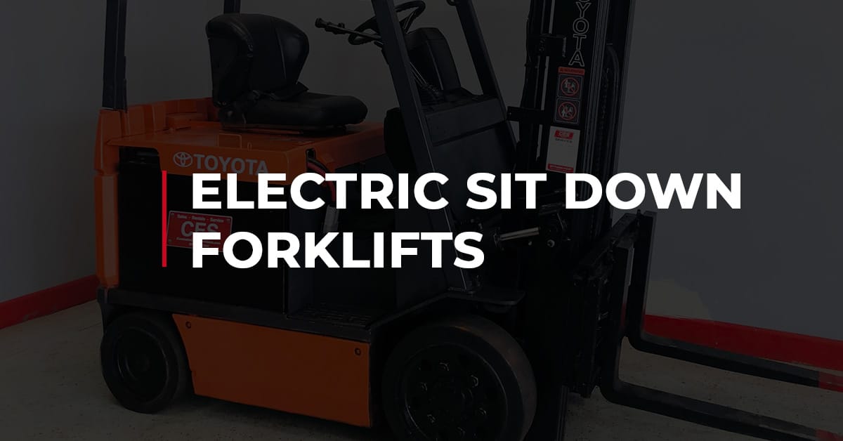Electric Sit Downs - Move Around With Ease | Coronado Equipment Sales