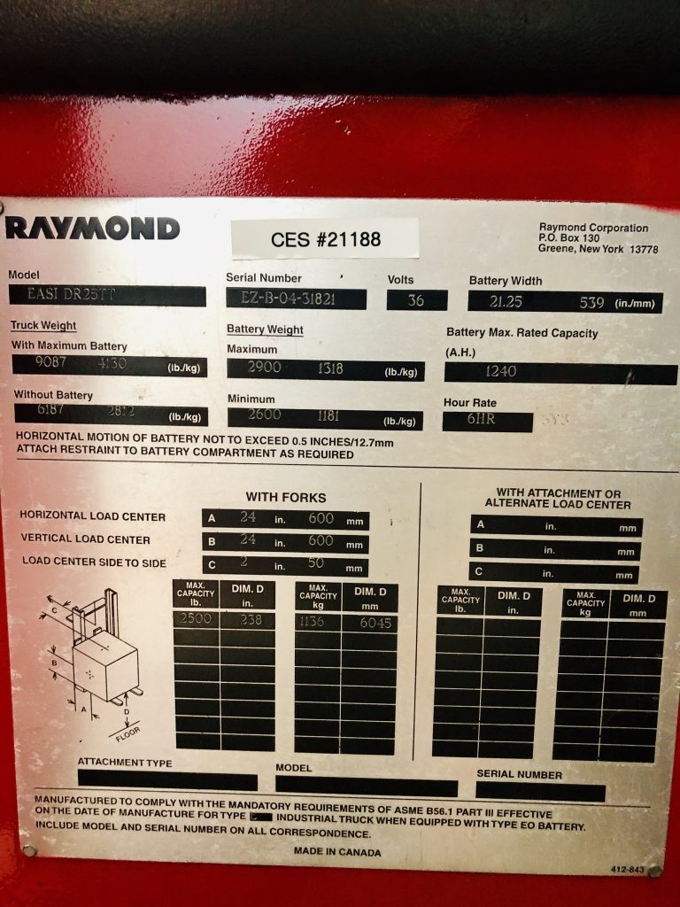 Used Raymond Deep Reach Forklift - Buy Now from Coronado | CES