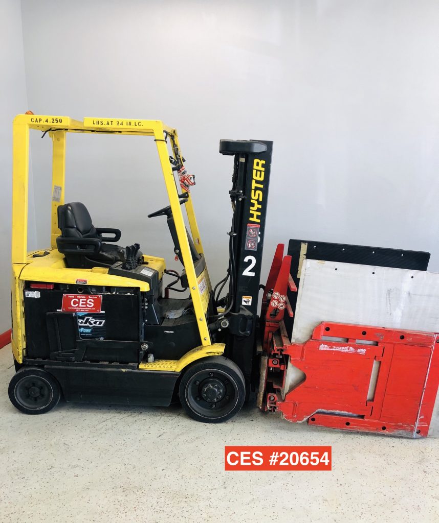 CES #20654 Hyster E45 w/ Cascade Clamp