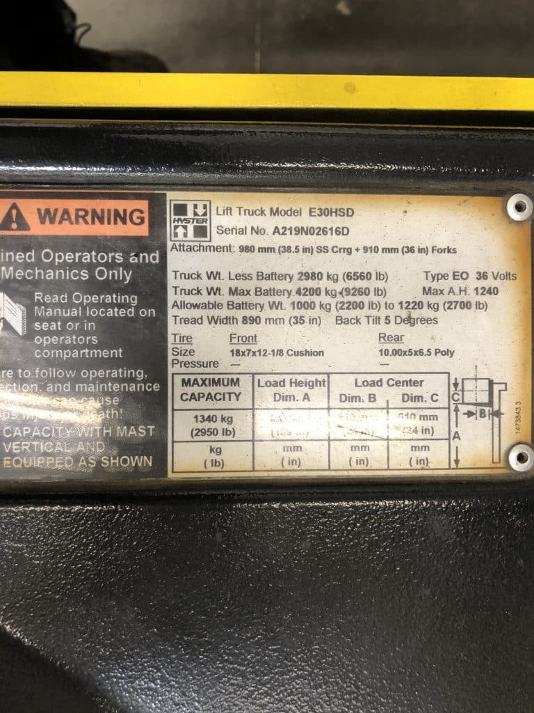 Used Noblelift Electric Forklift | CES #21180 | Coronado Equipment Sales