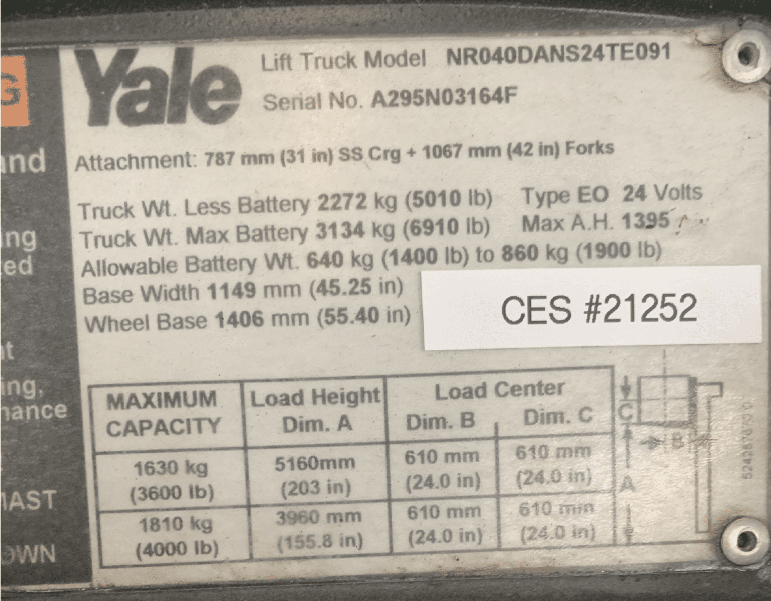 Yale NR040 Used Reach Forklift | Coronado Equipment Sales